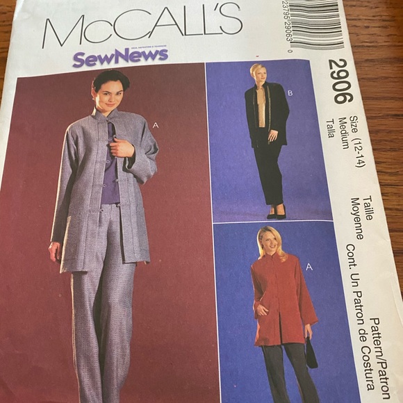 McCall’s | Other | Mccalls Pattern 296 Sizes 214 M Nw | Poshmark